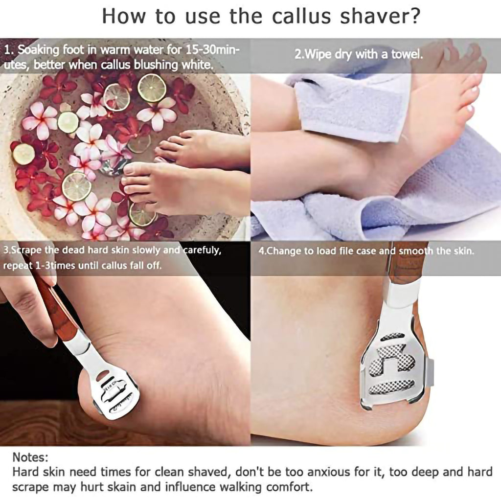 Dr Foot Pedicure Callus Remover | For Corn Shaver, Hard Dead Skin, Hee ...
